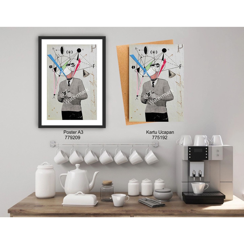 Jual Poster 88 / Poster Bingkai / Kartu Ucapan / Surealism / JV / 1436 ...