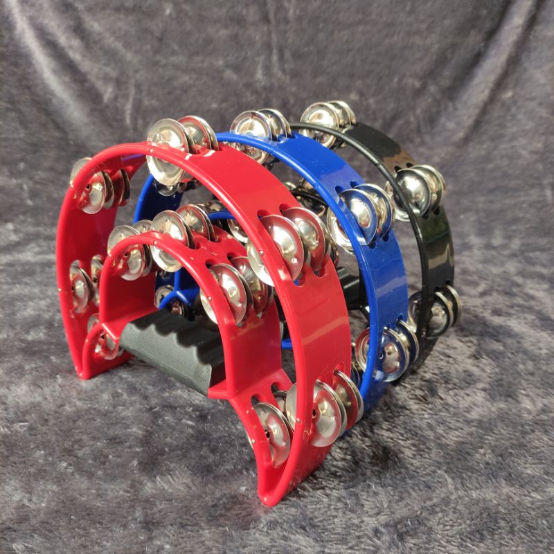 Jual Alat Musik Tamborin Tambourine Double Ring Kecrekan Tambourine ...