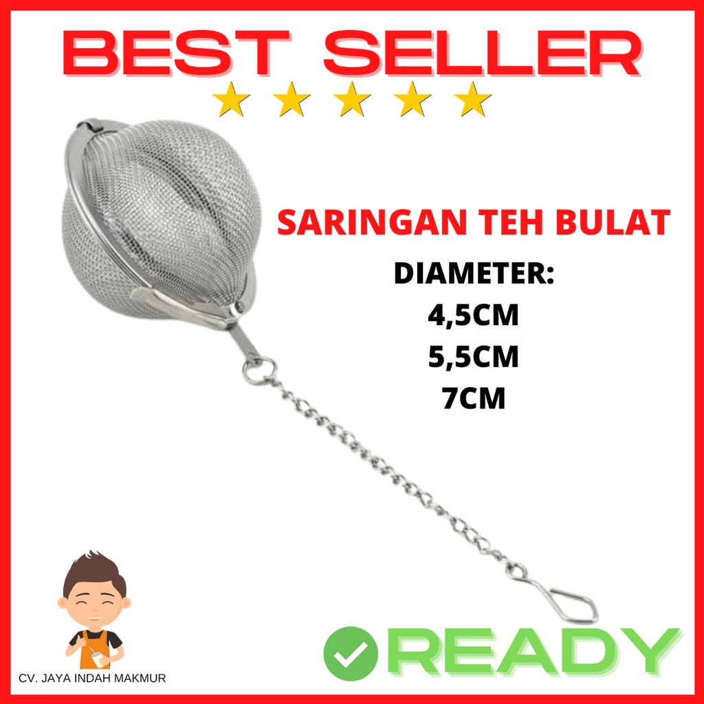 Jual Saringan Teh Bulat Bola Stainless | Tea Infuser Bola Tea Infuser ...