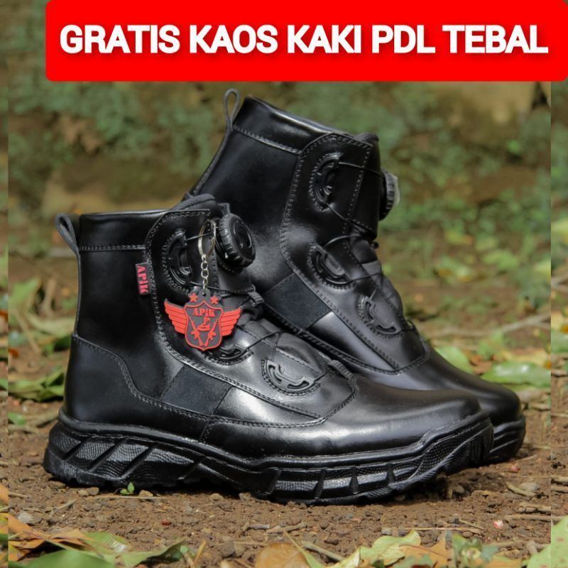 Jual Sepatu Boots Pdl Lantas Riding Touring Hiking Kulit Sapi Asli Merk ...