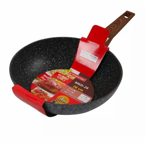 Jual Yoshikawa Minowa Teflon Deep n Grill Frypan Ceramic Penggorengan Marbel | Fry Pan Marble ...