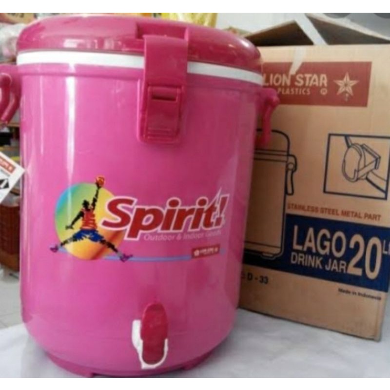 Jual drink jar tempat air minum tahan panas &dingin 20 liter lion star ...