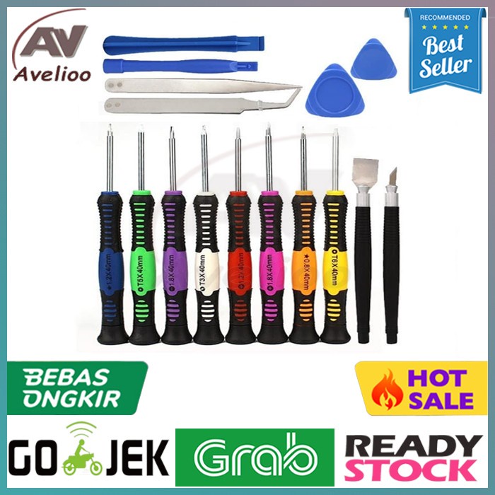Jual 16 in 1 Obeng Set Reparasi Handphone / Set Obeng Smartphone ...