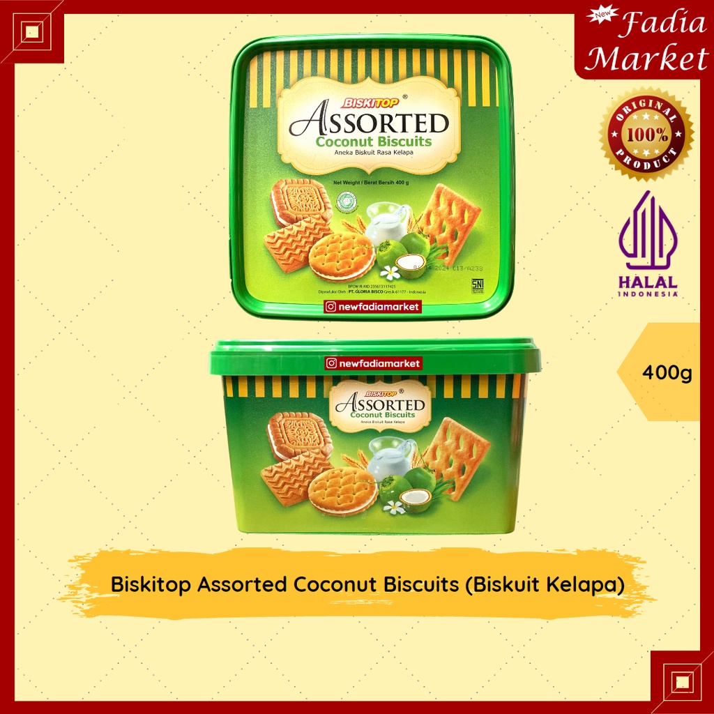 Jual Biskitop Assorted Coconut Biscuits Biskuit Snack Jajan Kelapa ...
