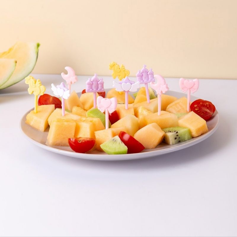 Jual Food picks bento tusukan buah roti sosis bentuk castle pita pony ...
