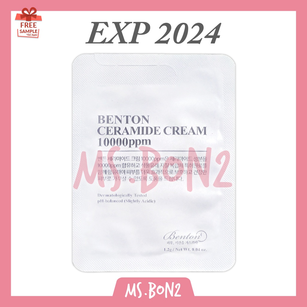 Jual BENTON Ceramide Cream 10.000ppm Skin Barrier 10000 Sample Sampel ...