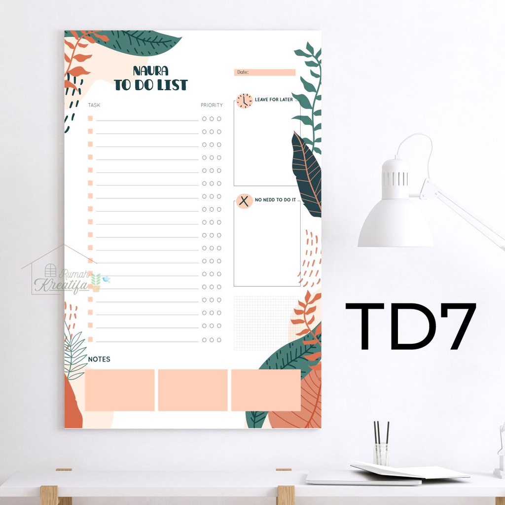 Jual Free Custom Nama | Poster Planner Schedule Board Monthly | Papan Jadwal Tulis Aesthetic A3 ...