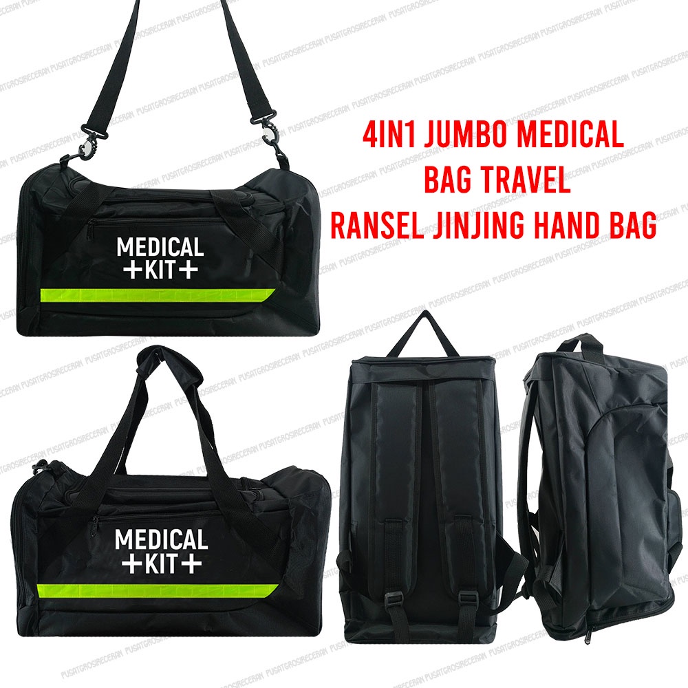 Jual 4IN1 Jumbo Medical Bag Travel Ransel Jinjing Handbag P3K Tas ...