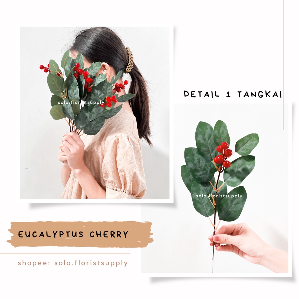 Jual EUCALYPTUS VARIASI CHERRY DAISY LAVENDER EUCALYPTUS SMALL LEAVES ...