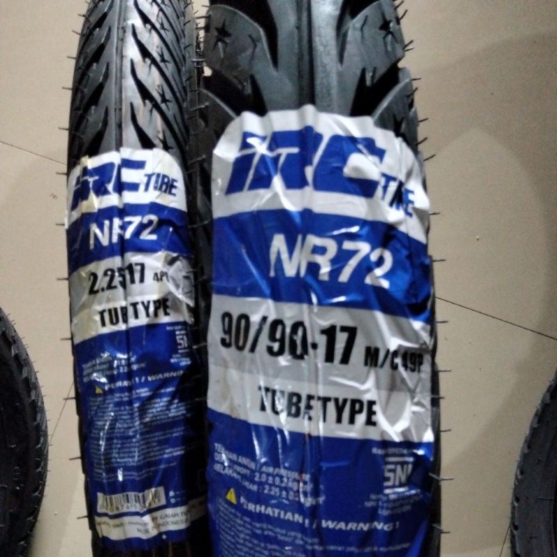 Jual Paket Sepasang Ban IRC NR72 Ring 17 Tube Type (225/250/275/70/90/80/90/90-17) Ban Set Luar ...