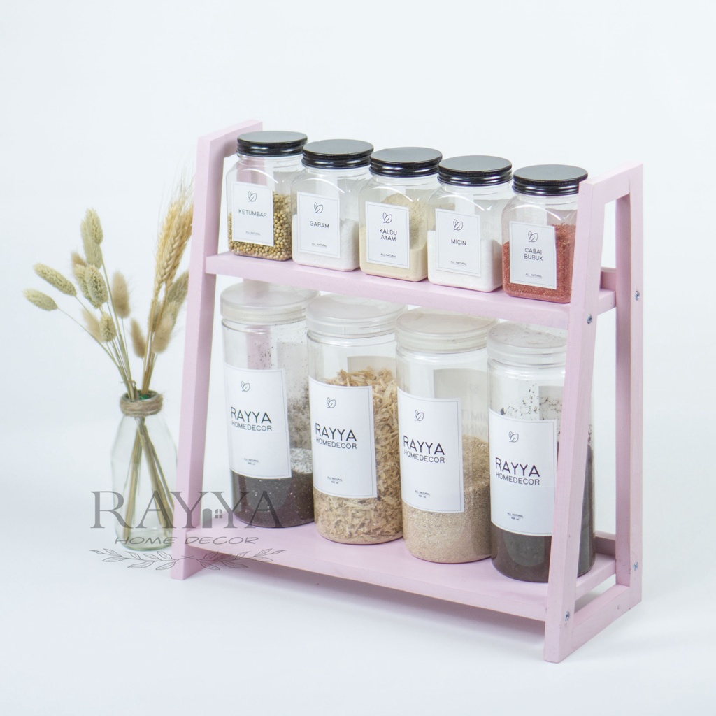 Jual RAK PINK SEDANG Rak kayu ukuran sedang/ rak susun serbaguna pink ...