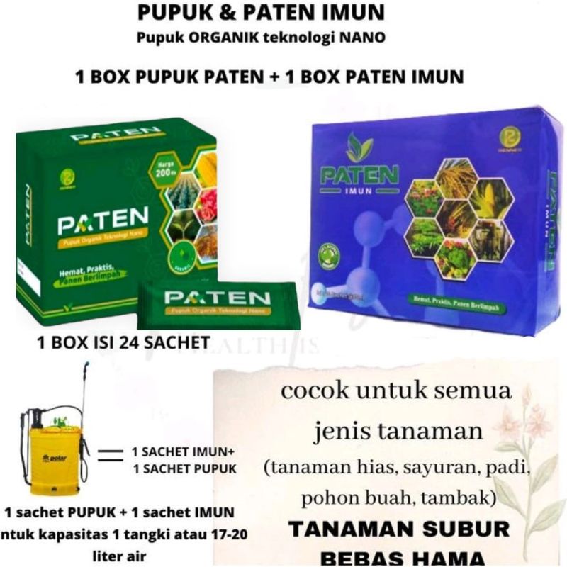 Jual 1 SACHET PUPUK PATEN ORGANIK HIJAU BIRU IMUN TEKNOLOGI NANO ...