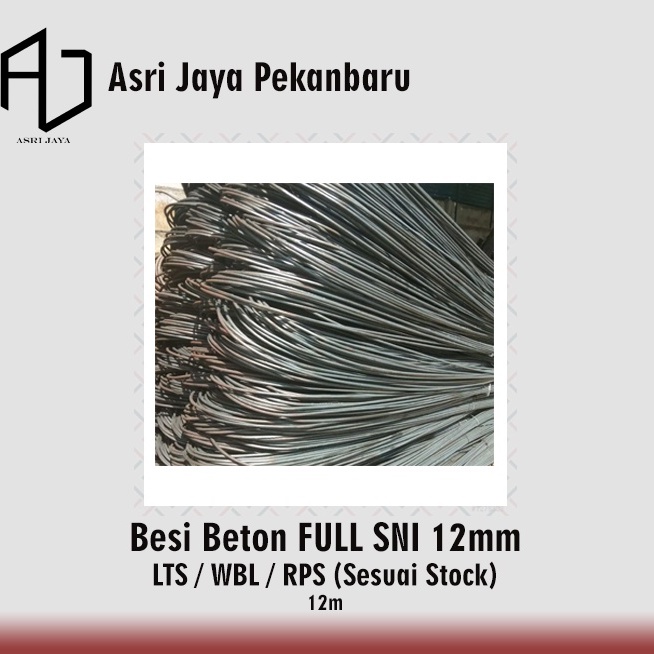 Jual Besi Beton 12mm x 12m SNI / Harga per batang (Khusus Daerah Luar ...