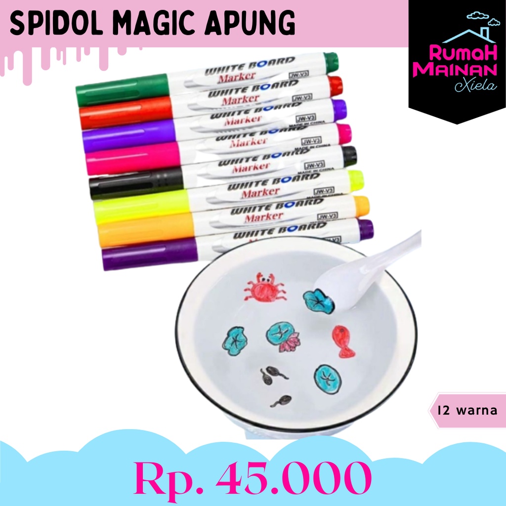 Jual [RMX] SPIDOL MAGIC APUNG - MAINAN EDUKASI SPIDOL PAPAN TULIS AJAIB ...