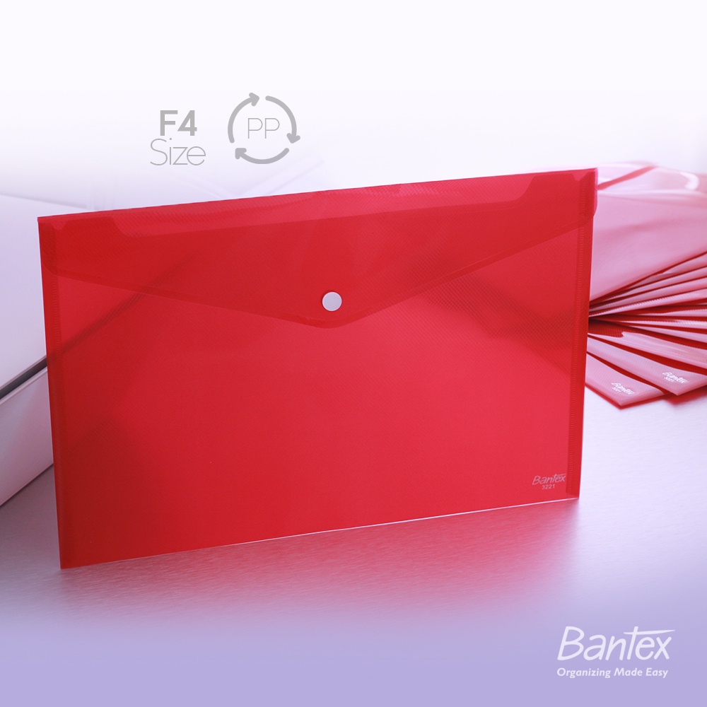 Jual Map Kancing Plastik Bantex Folio F4 Trendy Button Bag Landscape ...