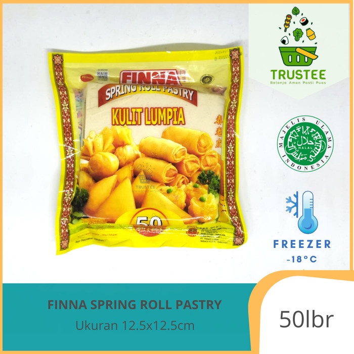 Jual Finna Kulit Lumpia / Spring Roll Pastry Skin 125mm 50lbr Halal ...