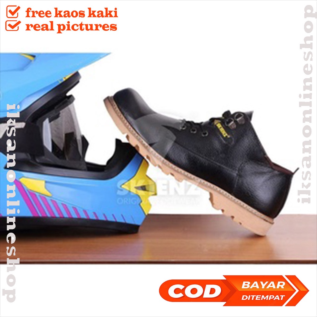 Jual NITRO Sepatu Semi Boots Safty Pria Kulit Asli Model Terbaru ...
