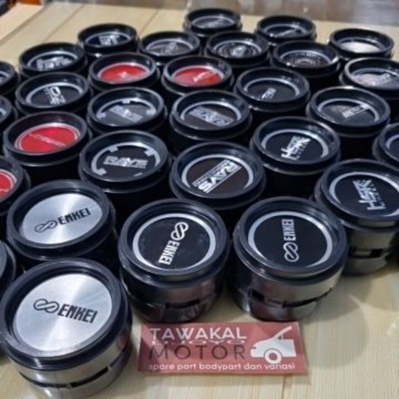 Jual tutup velg dop roda 6.5cm dop velg variasi silinder hitam plat ...