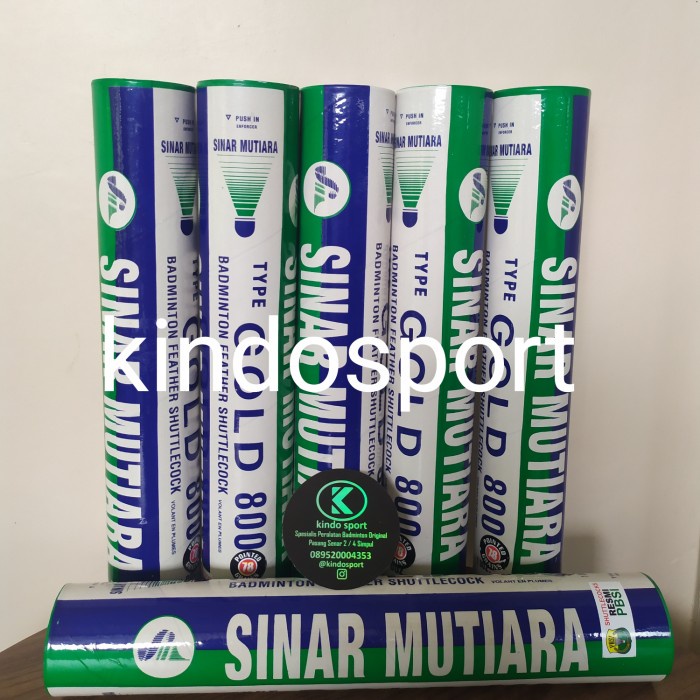 Jual Badminton KOCK COCK SM KOK SINAR MUTIARA GOLD 800 SHUTTLECOCK PBSI ...