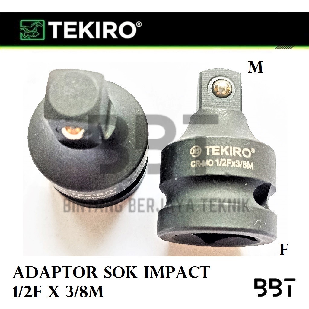 Jual Tekiro Adaptor Sock Impact 1/2 Ke 3/8 / Adaptor Sok Impek 1/2F x 3 ...