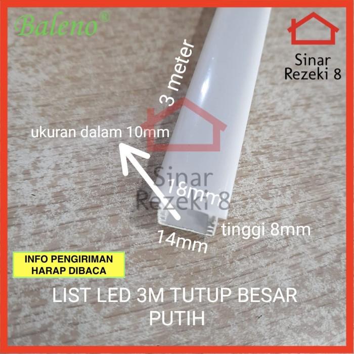 Jual List Lampu LED 3 meter BESAR / Rumah Strip Cover Aluminium Casing ...