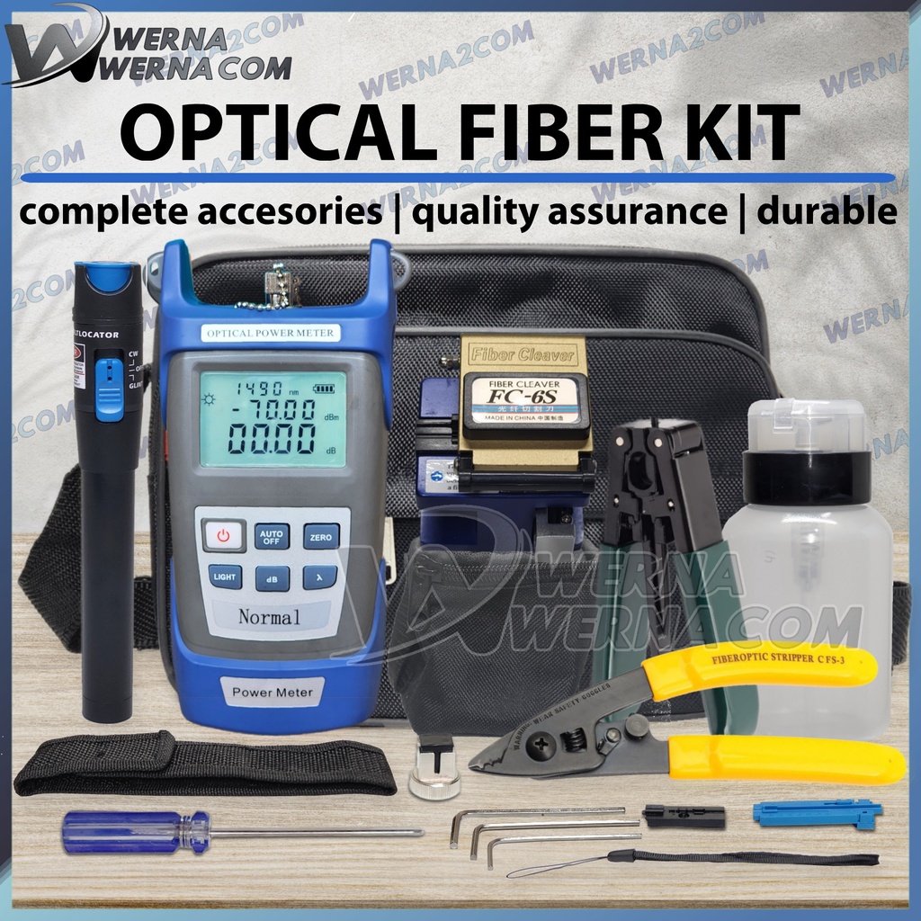 Jual FTTH Tool Kit FTTH TOOL kit SET lengkap OPM VFL cleaver FO ...