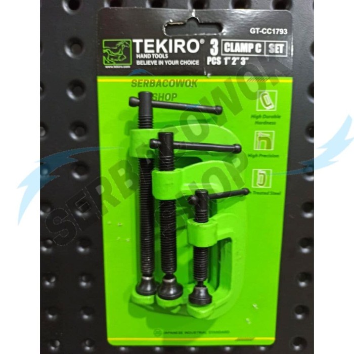 Jual Tekiro Clamp C Set 3 pcs - Klem C Tekiro - Catok C Penjepit ...