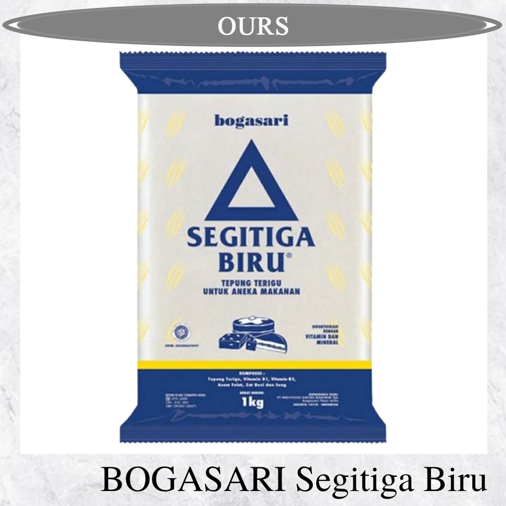 Jual BOGASARI Segitiga Biru Tepung Terigu 1kg | Shopee Indonesia