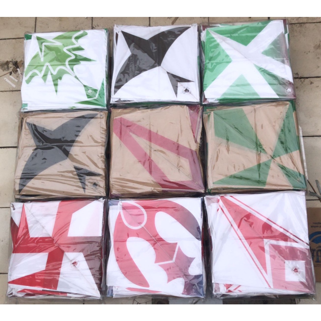 Jual Layangan Sablon isi 1000 Pcs Atau 1 Ball Cap Bunga Sukabumi Mainan ...