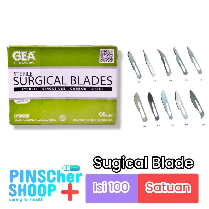 Jual Bisturi Mess Surgical Blade Mata Pisau Bedah Satuan | Shopee Indonesia