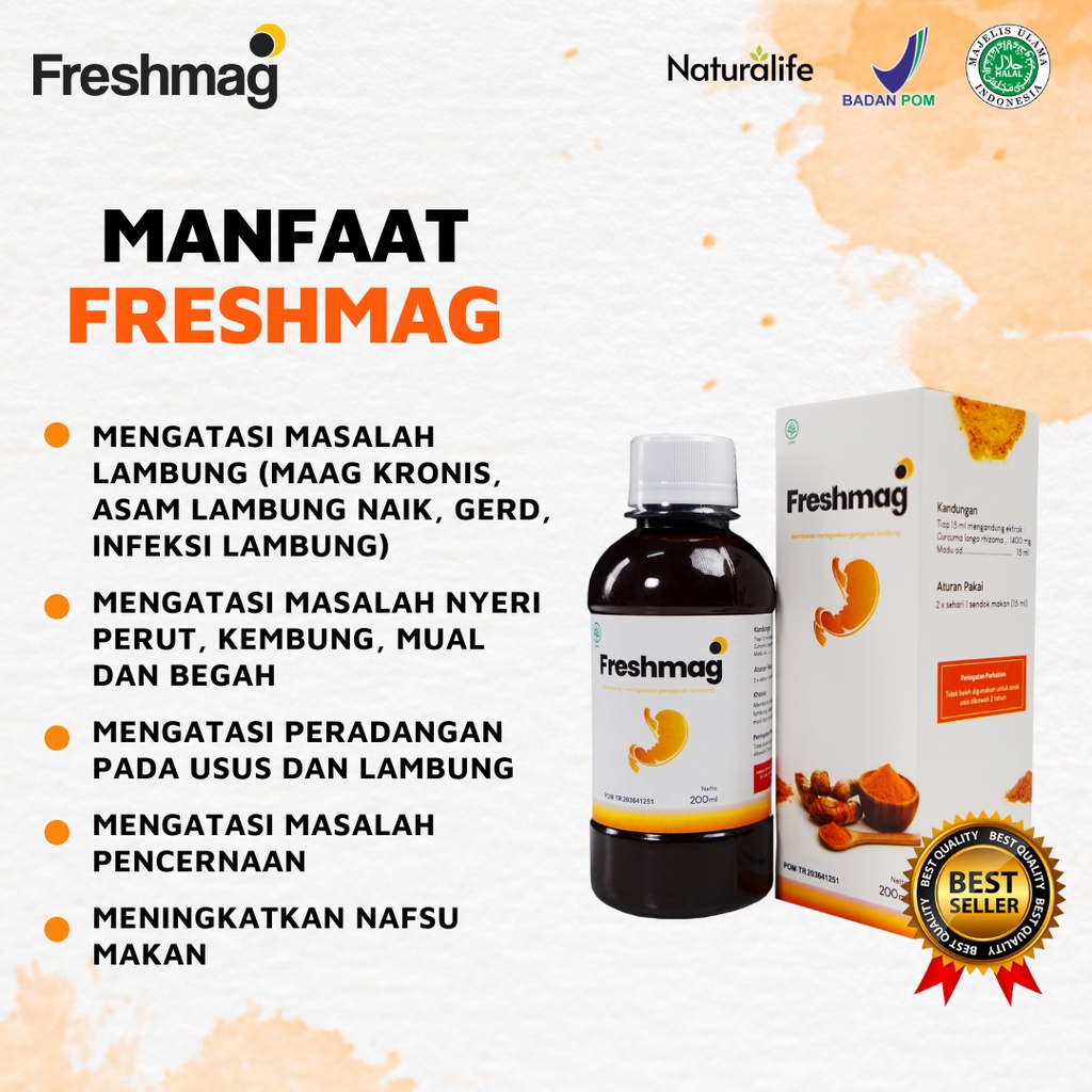 Jual FRESHMAG - Madu Herbal 3x Lebih Efektif Meredakan Masalah Asam Lambung / Maag / GERD / Magh ...