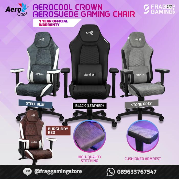 Jual AeroCool Crown Aerosuede Nobility Series Gaming Chair / Kursi ...