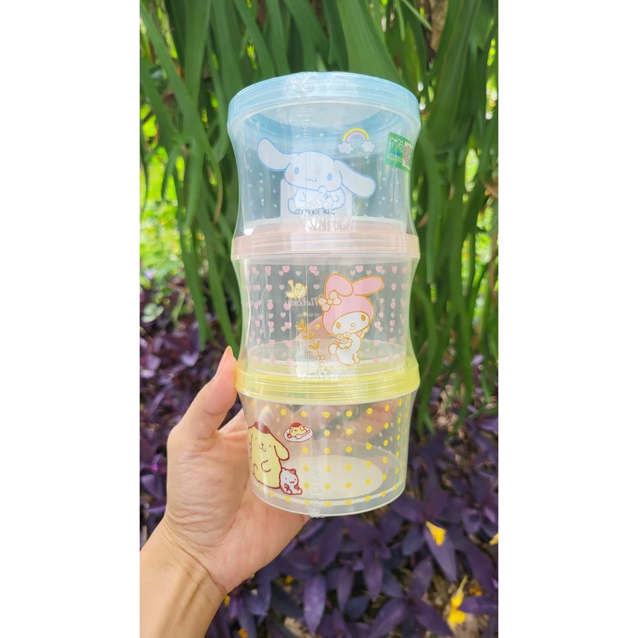 Jual Food container miniso sanrio 1 nya 250ml dijual per set isi 3 spt ...