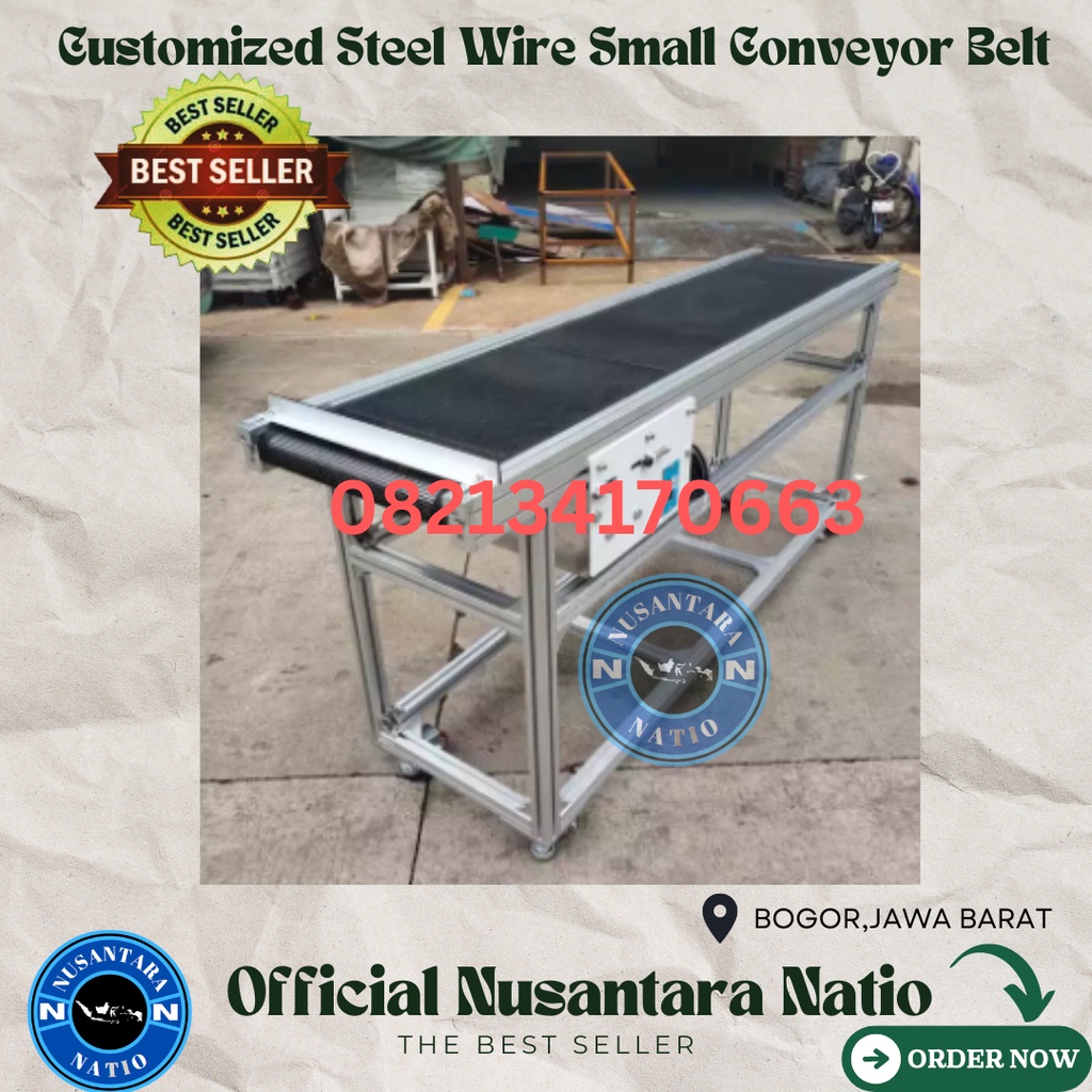 Jual Conveyor.Customized Steel Wire Small Conveyor Belt System Corner ...