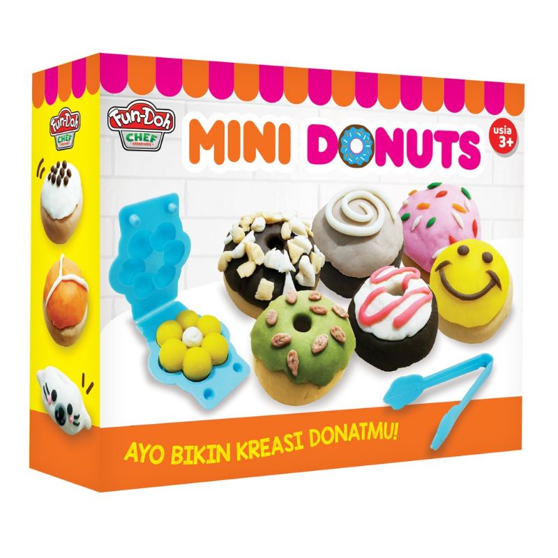 Jual MAINAN EDUKASI ANAK LILIN FUN DOH FUN-DOH FUNDOH MINI DONUTS 28056 ...