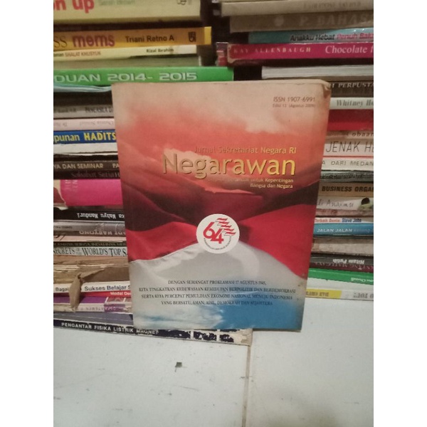 Jual BUKU ASLI JURNAL SEKRETARIAT NEGARA RI NEGARAWAN 64 | Shopee Indonesia