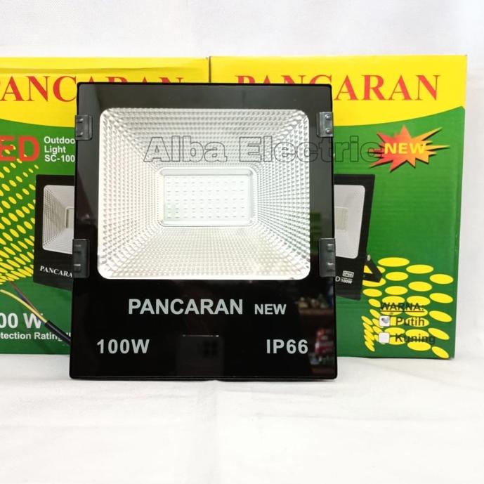 Jual LAMPU SOROT LED 100 Watt Putih PANCARAN FREE BUBBLE WRAP Lampu Tembak 100W Putih Outdoor ...