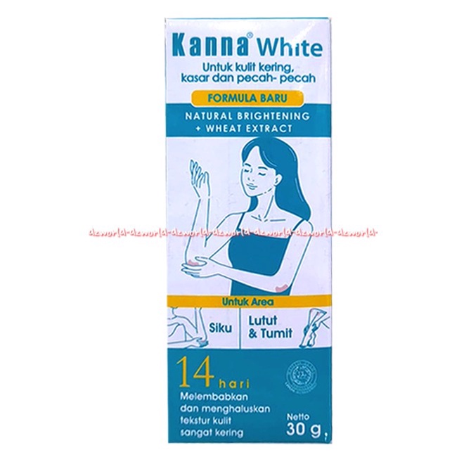 Jual Kanna White Cream 30gr Krim Untuk Kulit kaki Kering Kasar Kering ...