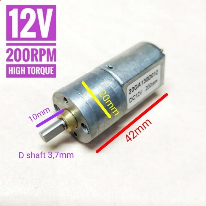 Jual Motor Dinamo 12v 200 rpm High Torque Roasting Kopi Gir Boks ...