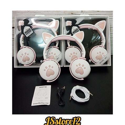Jual Ui131 Headphone Bluetooth Cat Ear Telinga Kucing 5.0 ...