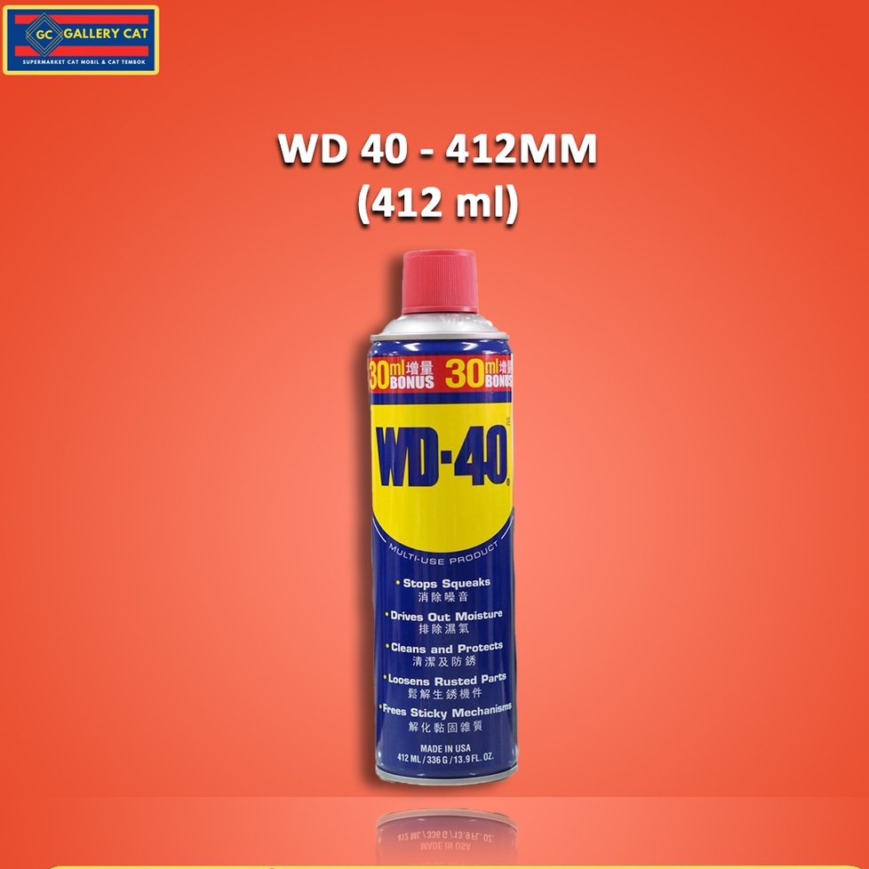 Jual TERMURAH ASLI 100%! WD40 Pelumas Anti Karat 412ml Lubricant WD 40 412 ml | Shopee Indonesia