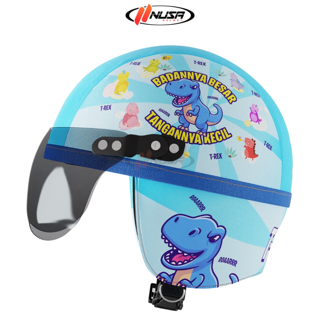 Jual Helm Anak Retro Chip Cewek Cowok Usia 1 2 3 4 5 Tahun Karakter ...