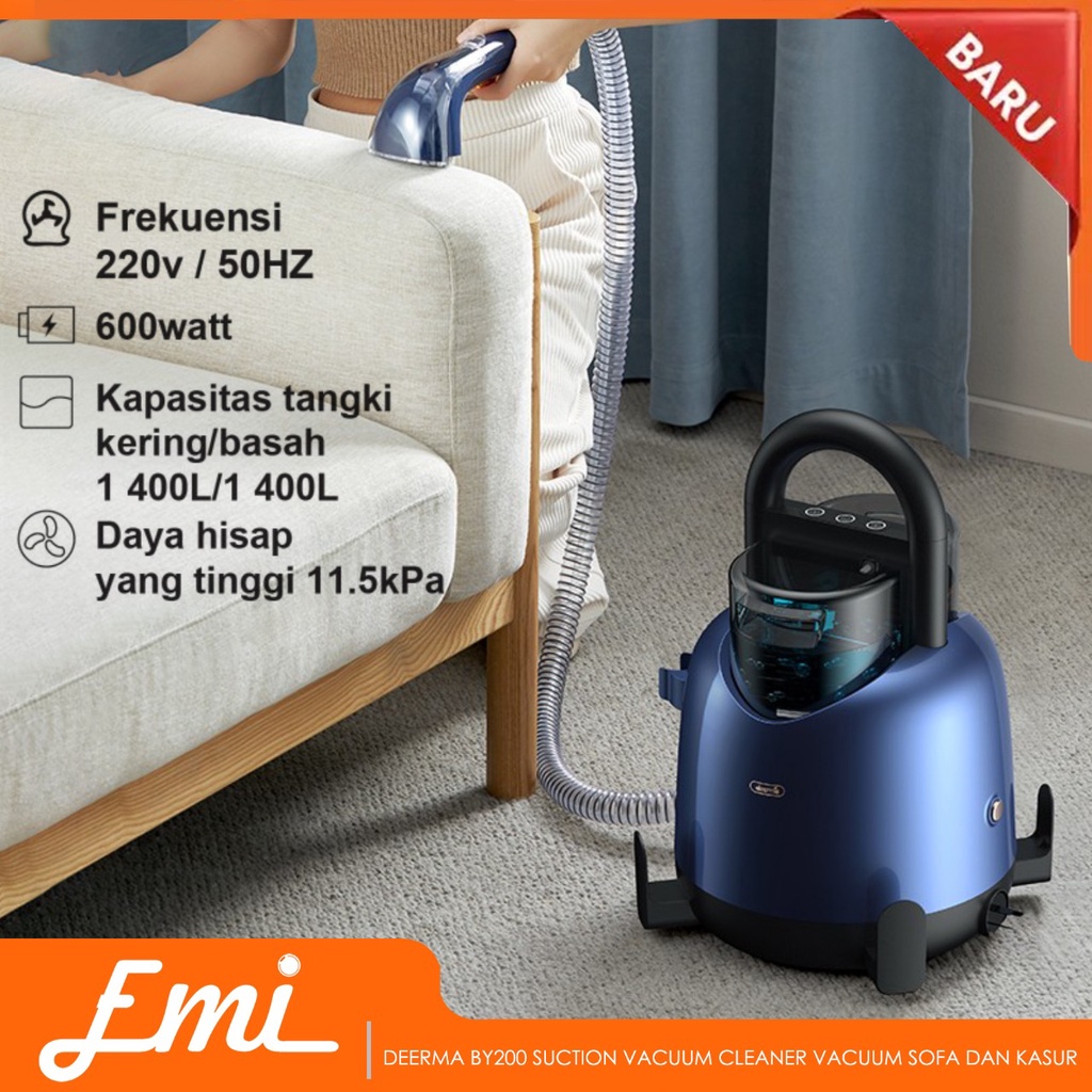 Jual Deerma BY200 Suction Vacuum Cleaner IPX4 Sofa dan Kasur 11.5kPa ...