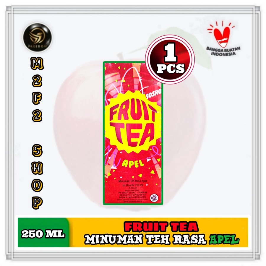 Jual Fruit Tea Teh Rasa Apel Kotak - 250 ml (Kemasan Satuan) | Shopee ...