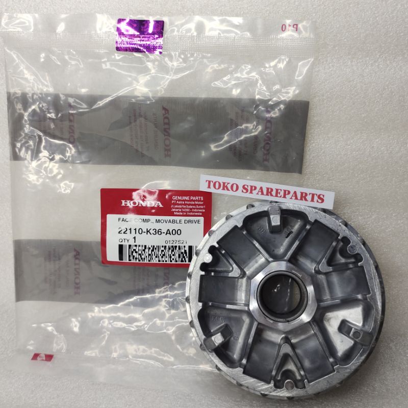 Jual 22110-K36-A00 FACE COMP MOVABLE DRIVE Rumah roller Vario 150 LED ...