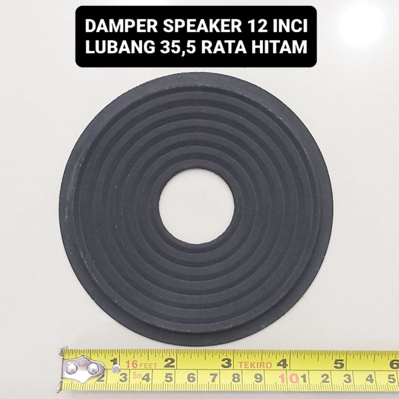 Jual Membran Damper Speaker 12 Inci Lubang 35,5 MM RATA HITAM | Shopee ...