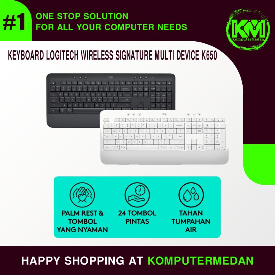 Jual Keyboard Logitech Wireless Signature Multi Device K650 | Shopee ...