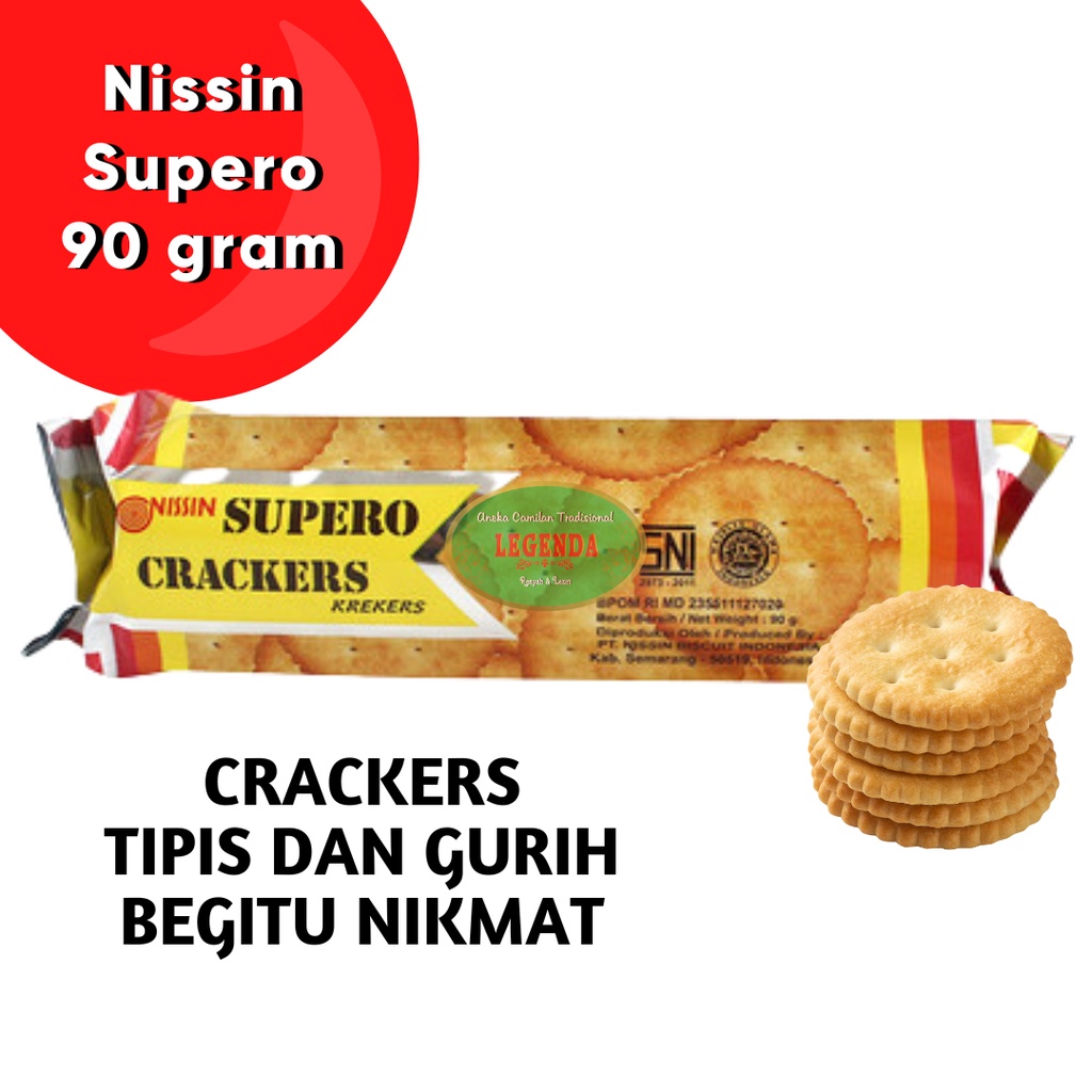 Jual Nissin Supero Crackers 90gr tipis gurih renyah | Shopee Indonesia
