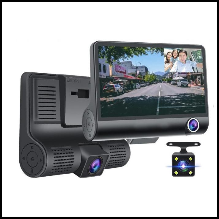 Jual Kamera Cctv Mobil Dashcam 4" | Car Dvr 3 Camera | Perekam 3 Lens ...