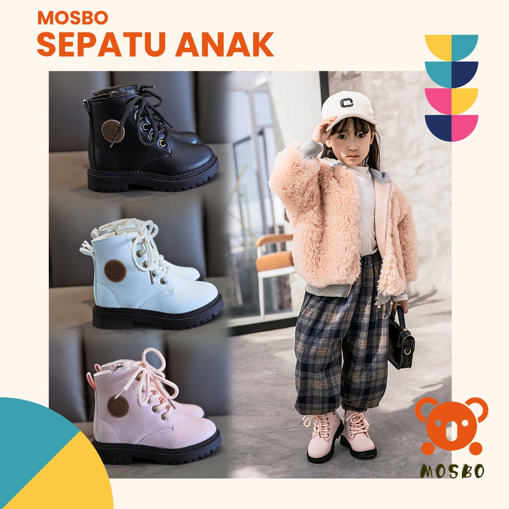 Jual MOSBO Boots 9996 Sepatu Boots Anak Sepatu Sneaker Anak Perempuan ...